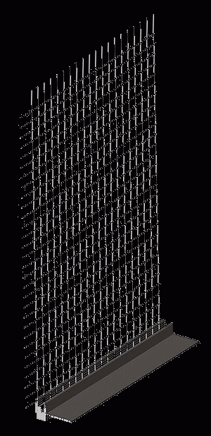 PVC okenní profil s tkaninou - APU lišta | Stavebniny-hutnimaterial.cz